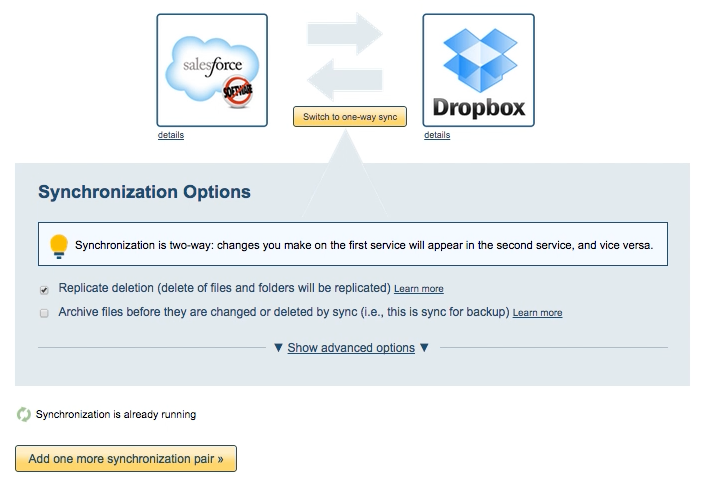 How to sync Salesforce and Dropbox – cloudHQ Support